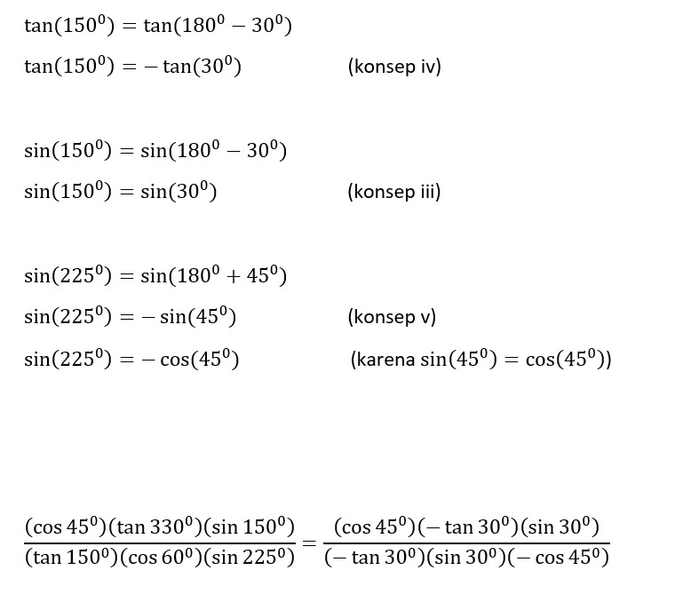 cos 45 tan 330 sin 150 per tan 150 cos 60 sin 225 ...