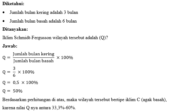schmith - fergusson membuat klasifikasi iklim deng...
