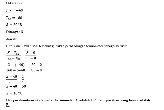 Termometer X dirancang dapat mengukur air membeku ...