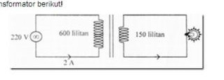 Perhatikan gambar transformator berikut! Jika tran...