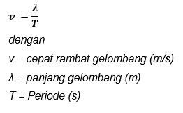 rumus cepat rambat gelombang...