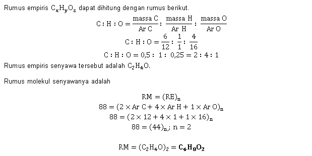 Sebanyak 11 gram suatu senyawa organik (mengandung...