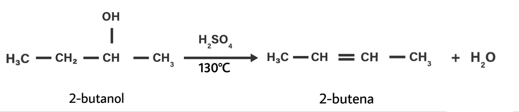 Pada suhu 130 derajat Celcius 2-butanol dipanaskan...
