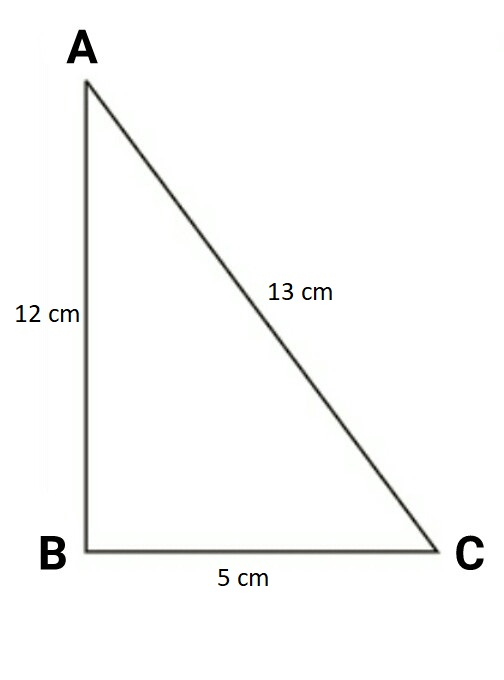 Diketahui segitiga siku siku ABC, jika sudut ABC=9...
