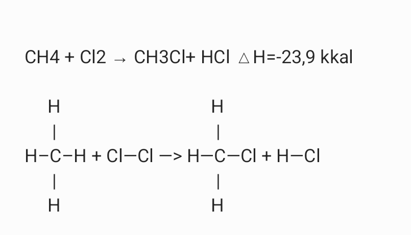 Diketahui Ada Reaksi Berikut Ch4 Cl2 → Ch3cl
