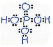 Perhatikan rumus lewis asam fosfat H3PO4 sebagai b...