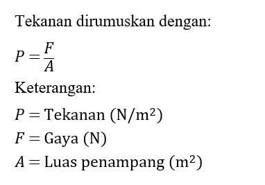 Apa yang dimaksud dengan tekanan...