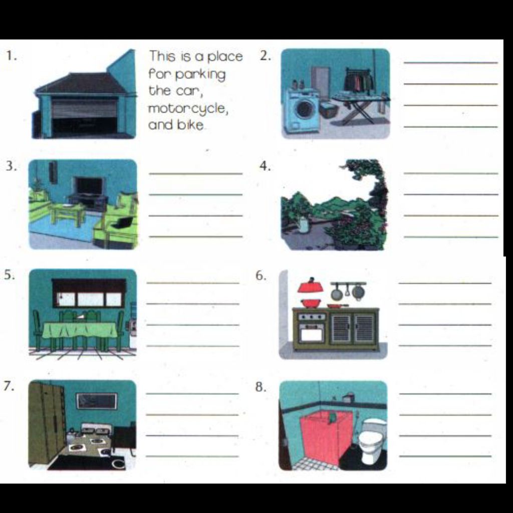 What is the function of the room? Number 1 is the ...