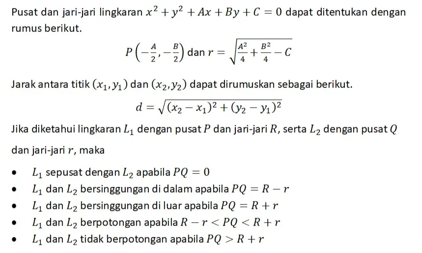 Lingkaran X 2 y 2 2x 6y 9 0 Dan X 2 y 2 8x 6y 9 0 Lingkaran X 2 y 2 2x 6y 9 0 Dan X 2 y 2 8x 6y 9 0