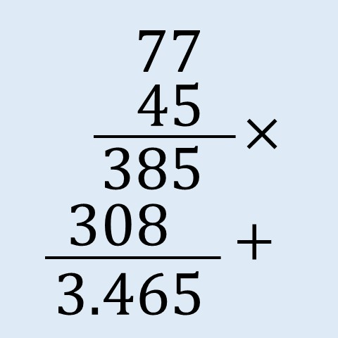 77x45=...