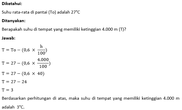 Jika rata-rata suhu udara pantai di indonesia adal...