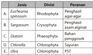 Pasangan yang tepat antara jenis, divisi, dan pera...