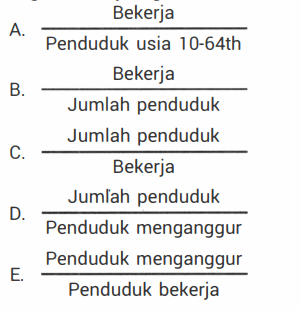 Rumus untuk mengetahui tingkat partisipasi angkata...