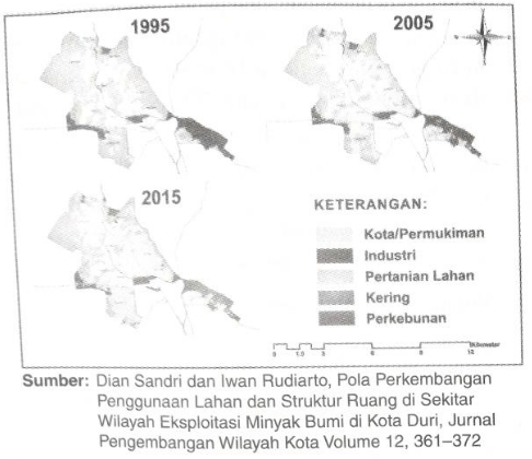 Perhatikan peta berikut! Apa fungsi pemanfaatan SI...