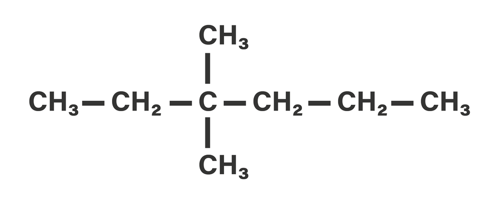 Tuliskan Struktur dari 3,3 dimetil heksana....
