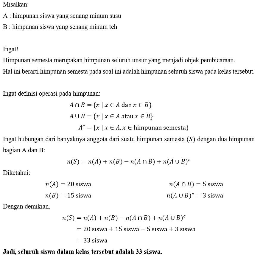Dalam suatu kelas terdapat 20 orang siswa senang m... Dalam suatu kelas terdapat 20 orang siswa senang m...