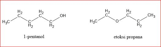 Senyawa 1-pentanol berisomer fungsi dengan.....