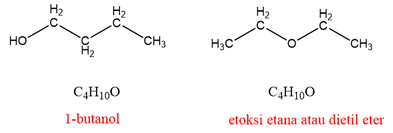 Senyawa yang berisomer fungsi dengan 1-butanol ada...