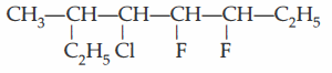 Nama IUPAC senyawa di atas adalah ... A. 3,4-diflu...