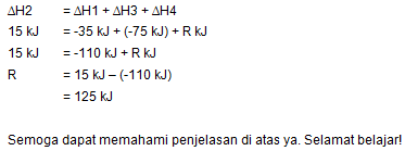 Tentukan nilai R kJ!...