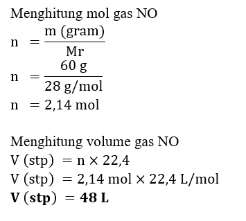 Hitunglah volume gas-gas berikut bila diukur pada ...