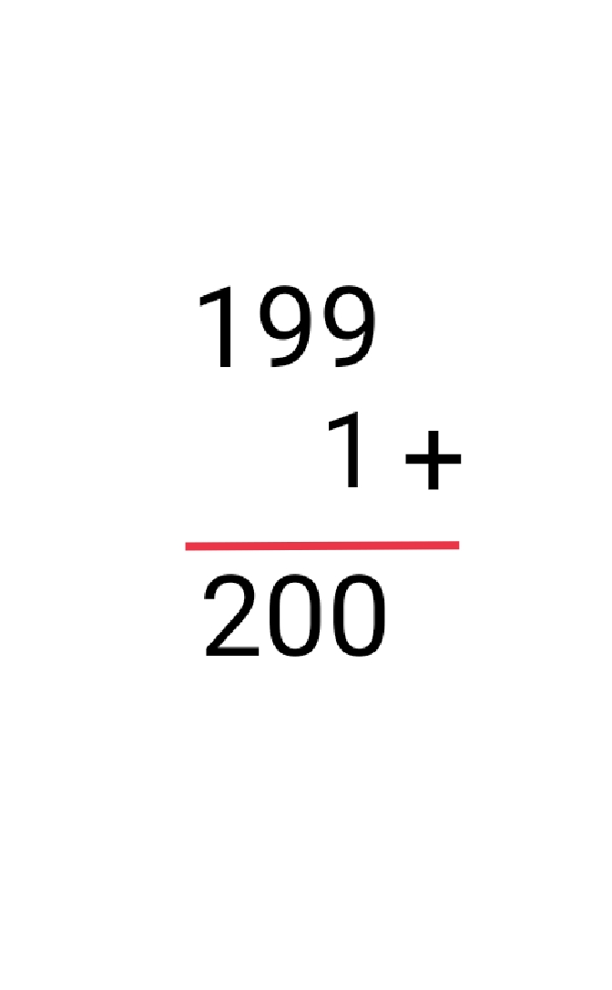 199 + 1...