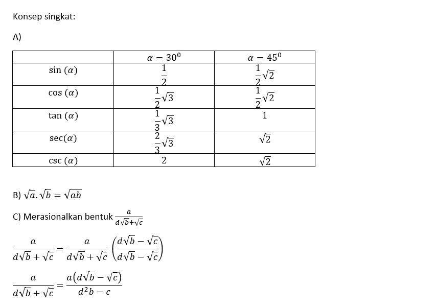 Hitung nilai dari setiap pernyataan trigonometri b...
