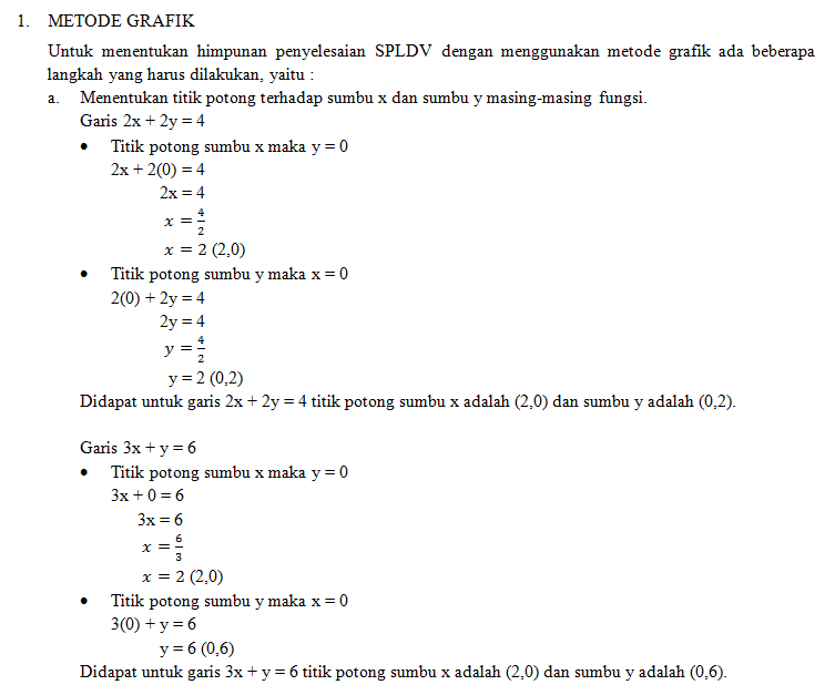 Tentukan nilai x dan y dari persamaan berikut deng...