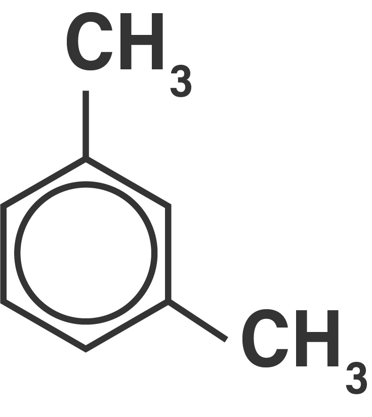 Tuliskan rumus struktur dari meta–xilena!...