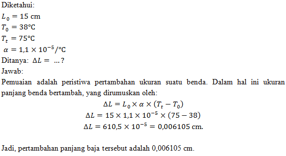 suatu baja berbentuk silinder tipis dengan panjang...