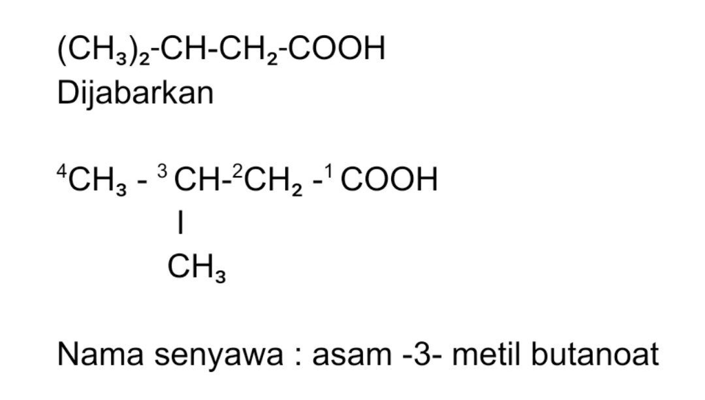 Tentukan nama IUPAC untuk senyawa berikut! (CH₃)₂-...