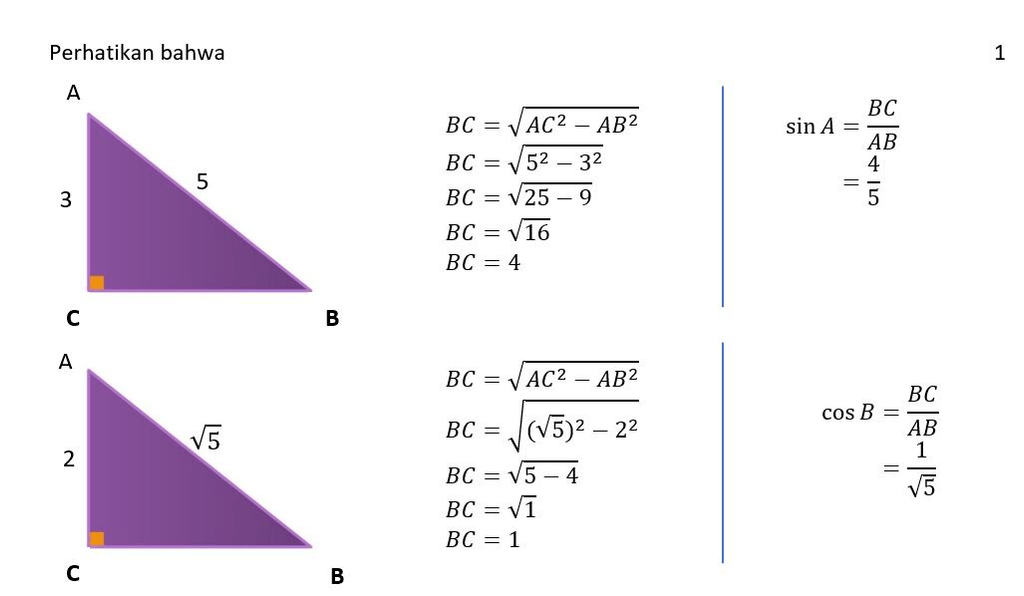 Diketahui A, B, dan C sudut-sudut dalam segitiga A...