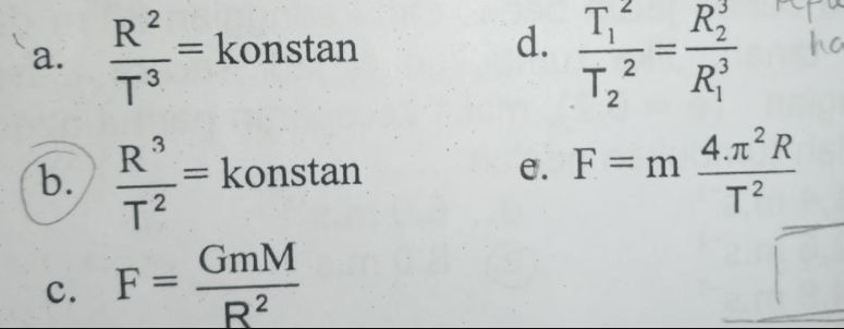 Mengenai periode revolusi planet dan jarak planet ...