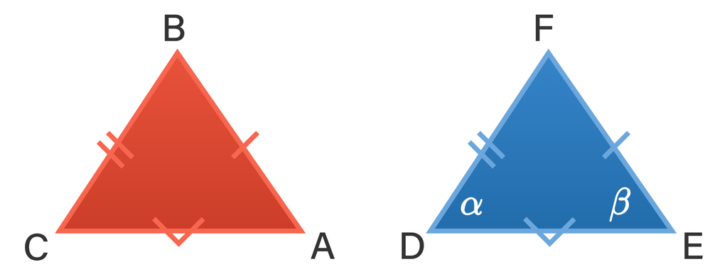 segitiga DEF dan segitiga ABC kongruen dengan sudu...