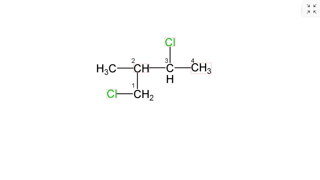 Perhatikan struktur berikut CH3-CH(CH2Cl)-CH(Cl)-C...