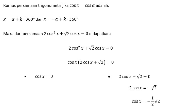 tentukan himpunan penyelesaian dari 2 cos²x+√2 cos...