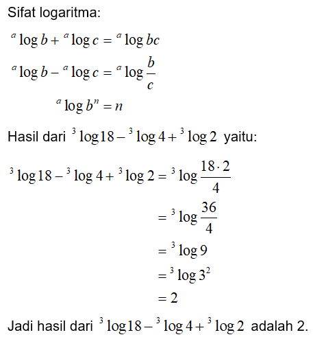 3 log18 - 3 log4 + 3 log2...