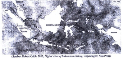 Peta sejarah Indonesia di atas menggambarkan ... A...