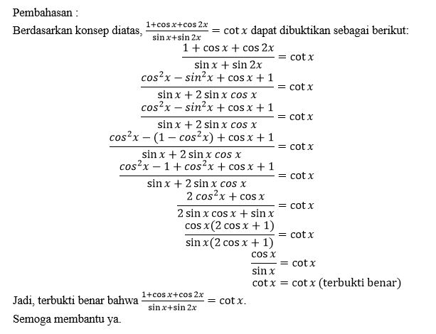 Buktikanlah kebenaran setiap identitas berikut. (1...
