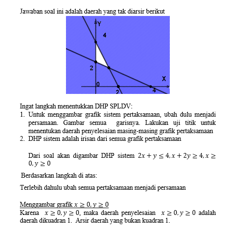 Gunakan kertas millimeter block untuk menentukan d...