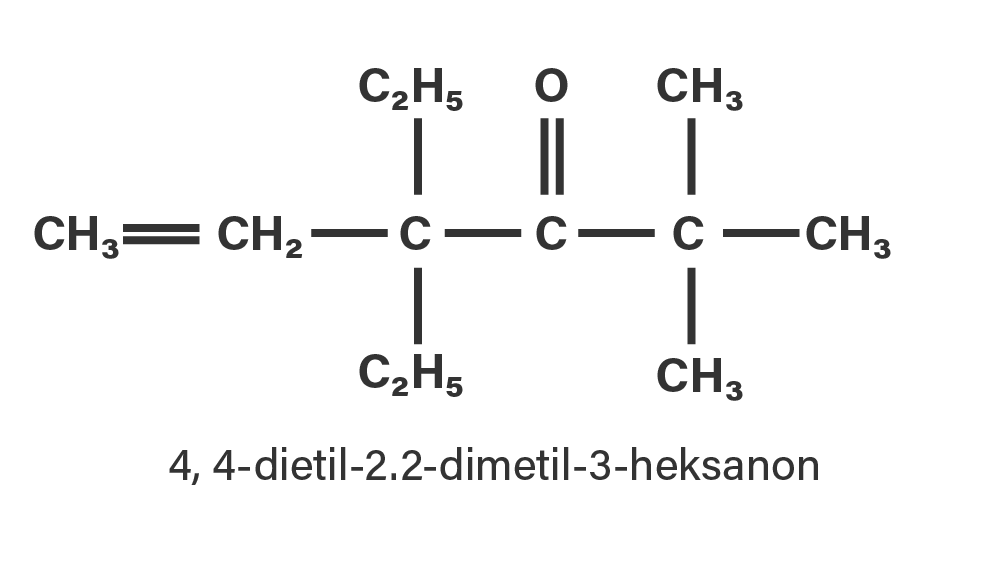 gambar struktur molekul dari 3,3-dietil-5,5-dimeti...