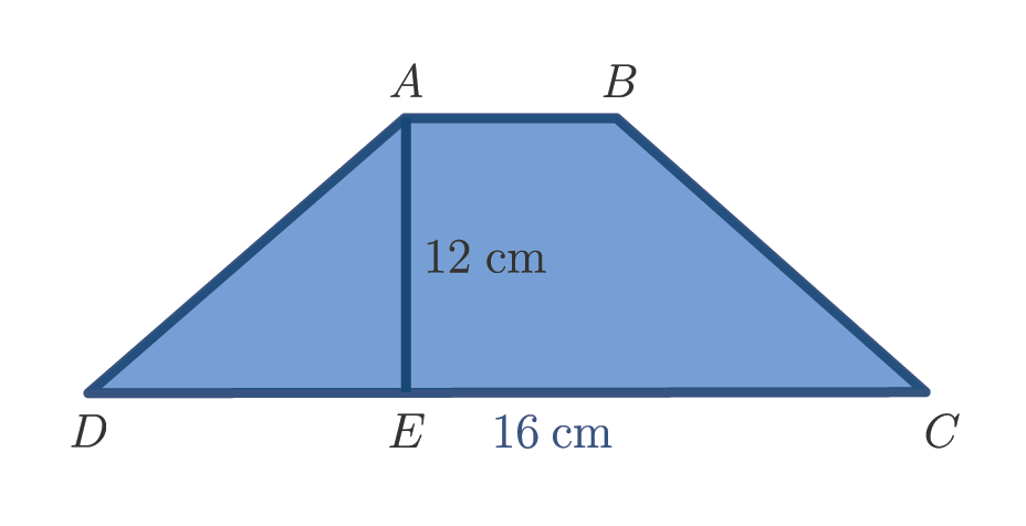 Diketahui trapesium sama kaki ABCD dengan luas 252...