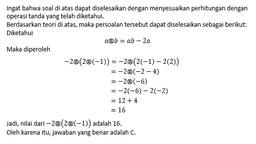 Operasi ® pada himpunan bilangan bulat didefinisik...