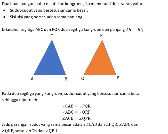 pada gambar berikut segitiga ABC dan PQR merupakan... pada gambar berikut segitiga ABC dan PQR merupakan...