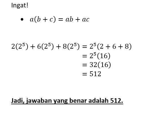 Nyatakan hasil dalarn bentuk bilangan pangkat: 2(2...