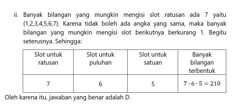 Banyaknya bilangan ratusan yang dapat disusun dari...