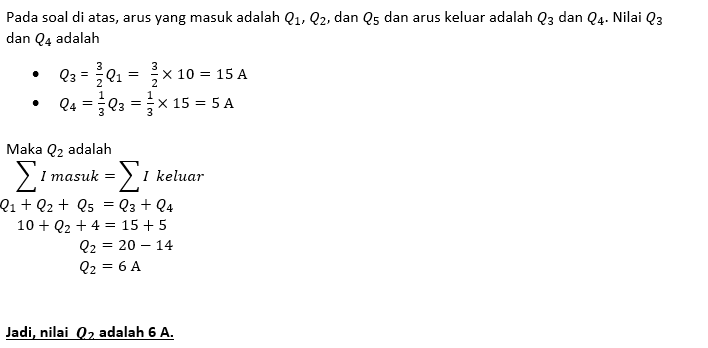 Perhatikan gambar berikut! Hitunglah Q2, jika Q1 Perhatikan gambar berikut! Hitunglah Q2, jika Q1