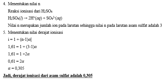 Sebanyak 49 gram larutan H2SO4 dalam 500 gram air ...