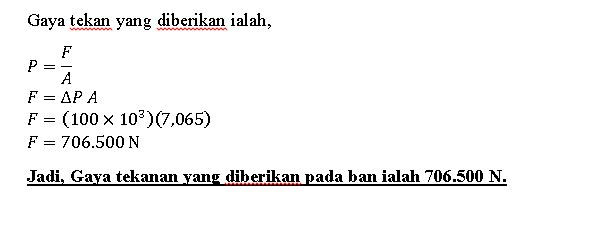 Sebuah pompa sepeda digunakan untuk memompa ban. T...