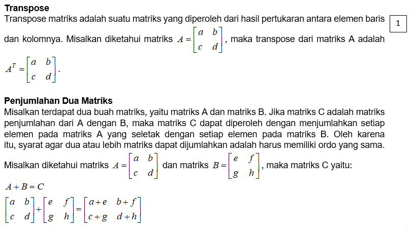 Diketahui matriks-matriks A=[(3a -8)(1 -2b)], B=[(...